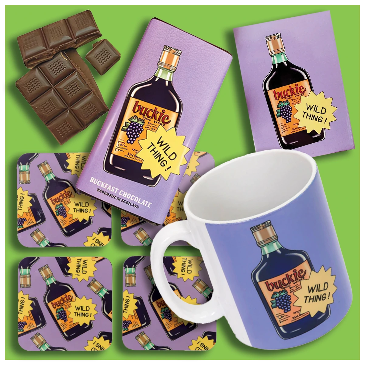 Buckie Forever Bundle – Chocolate, Mug & Coaster | Born in Scotland