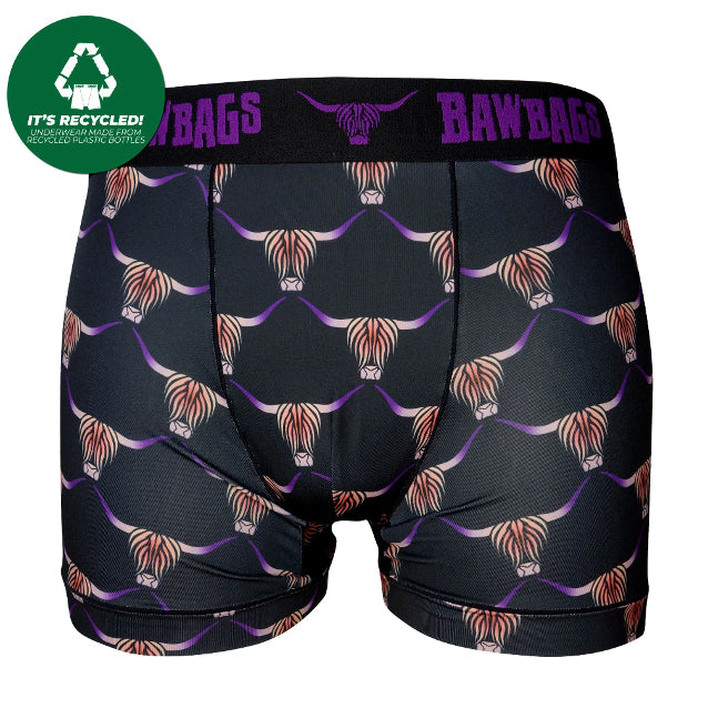Bawbags Highland Cow Cool De Sac Boxers | Born in Scotland