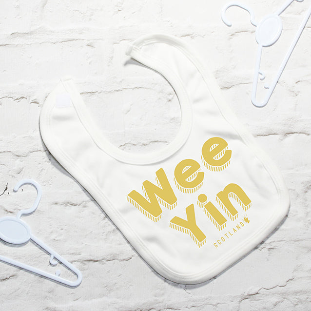 Wee Yin Bib White | Born in Scotland